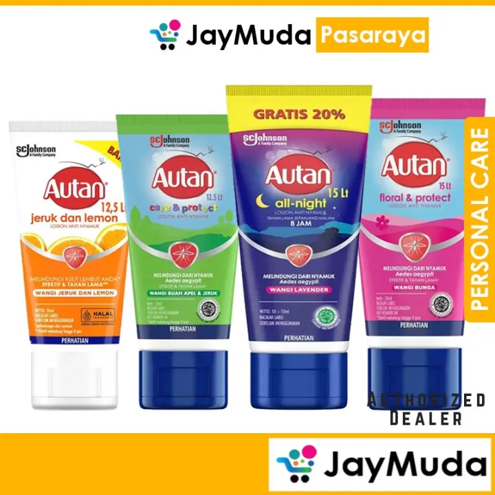 Autan Lotion Sakura 50ml Losion Anti Nyamuk Jeruk Lemon All Night Long ...