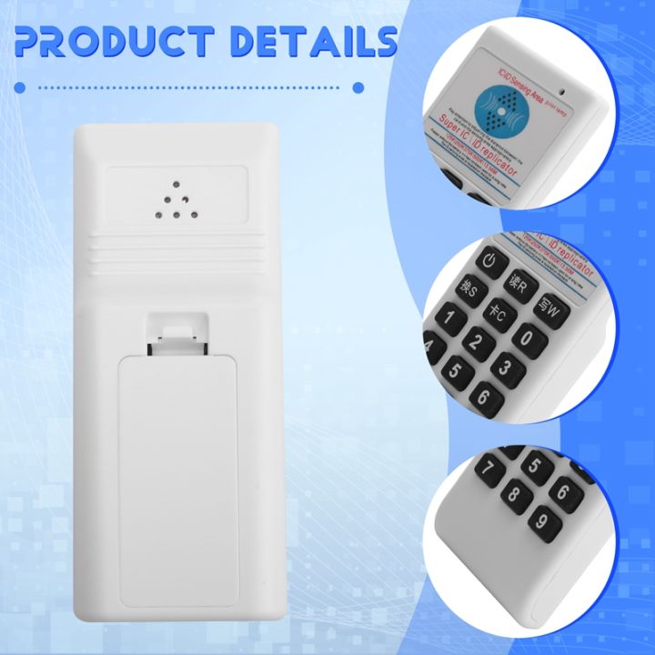 Handheld RFID Copier Reader Writer Duplicator 125KHz 13.56MHz Frequency ID IC Card Programmer ...