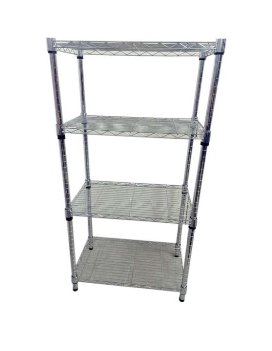 Wire mesh Furniture Rack 48" x 18" x 63" Light Duty (Chrome) | Lazada PH