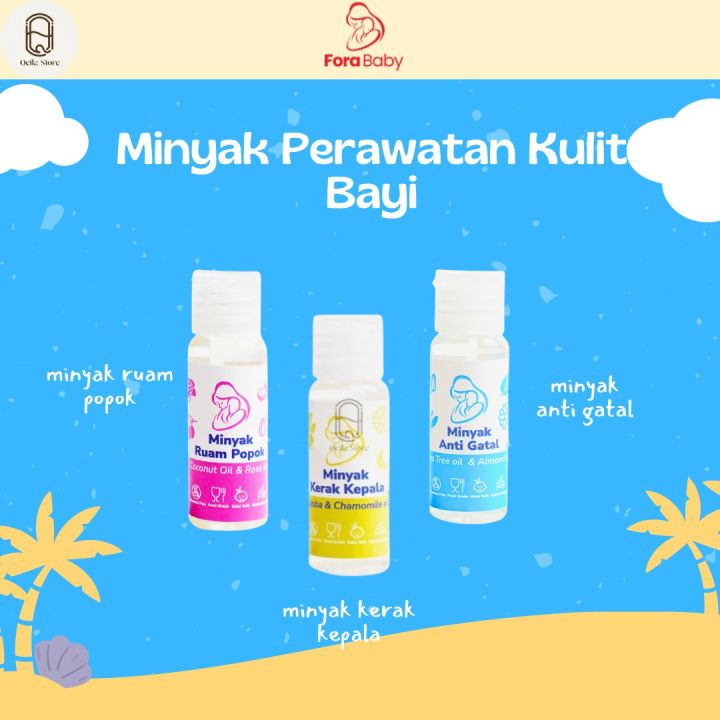 FORA Minyak Oil Series 20ML | Minyak Anti Gatal | Minyak Kerak Kepala ...
