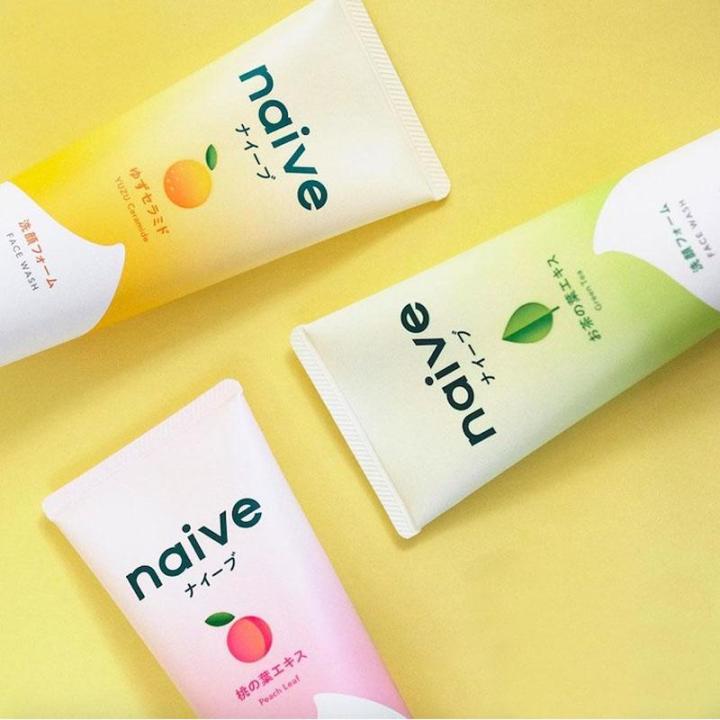 Kracie Japan naive Yuzu Ceramide 2-in-1 Facial Cleansing Foam + Facial ...