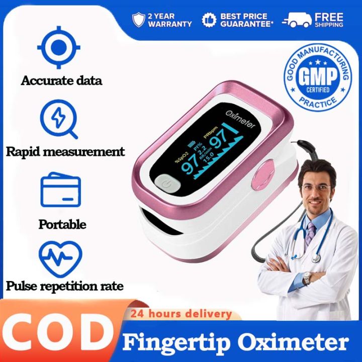 Fingertip Pulse Oximeter, (SpO2)Blood Oxygen Saturation Monitor with ...