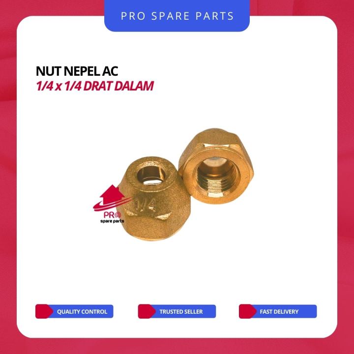 Nut Nepel AC 1/4 Kuningan - Sparepart Mur Neple/Niple Pipa Air ...