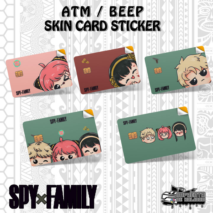 Spy x Family Skin Card Sticker Vinyl Debit/ATM/beep card sticker skin ...