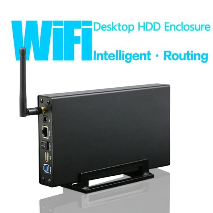 KIMAX 3.5 Inch HDD SSD Enclosure NAS Hard Drive Case Network Streaming ...