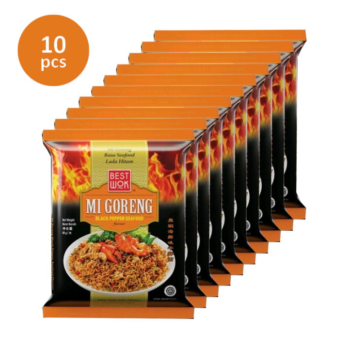 MIE BEST WOK GORENG BLACKPEPPER 10 PCS | Lazada Indonesia