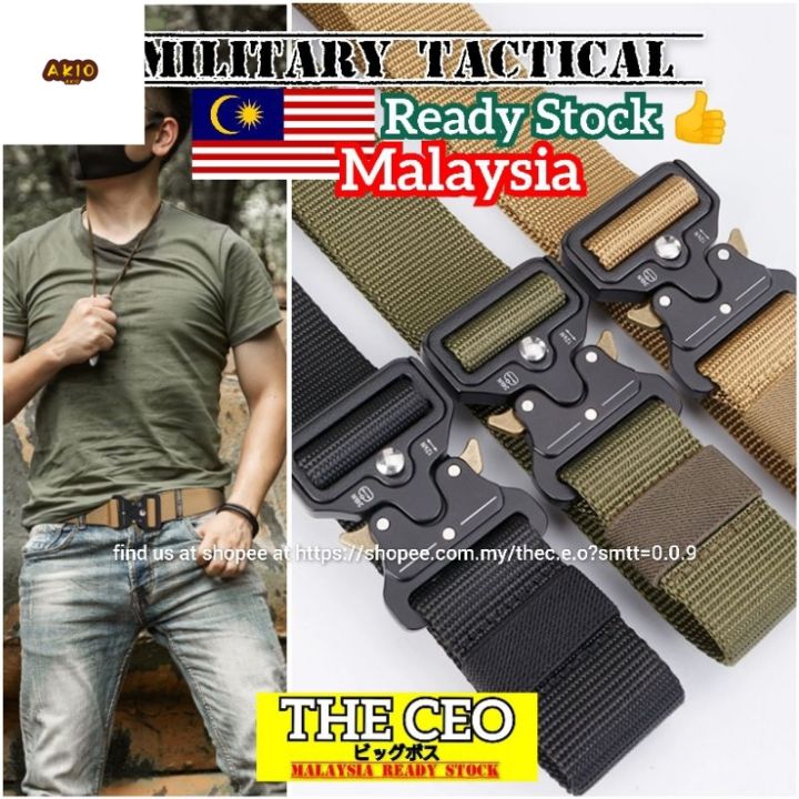 Akio Tentera Military Tactical Nylon Belt tali pinggang lelaki man belt men belt nylon belt | Lazada