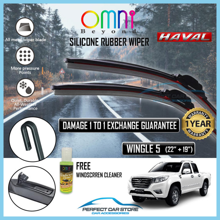 Haval WINGLE 5 Omni Beyond HYBIRD Rubber Wiper Blade (1 Set) | Lazada