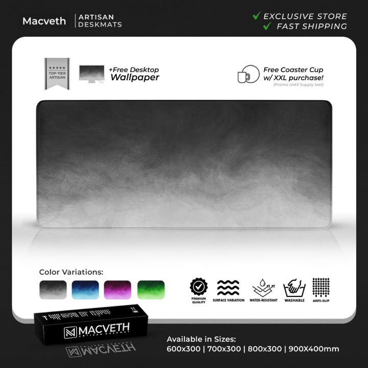Macveth Artisan Deskmat | Subtle | Large Gaming Mousepad | Extended ...
