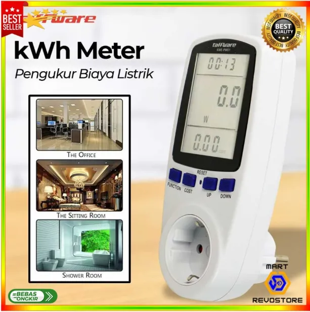 Alat Pengukur Daya Tegangan Arus Listrik Power Meter Watt Volt Ampere ...