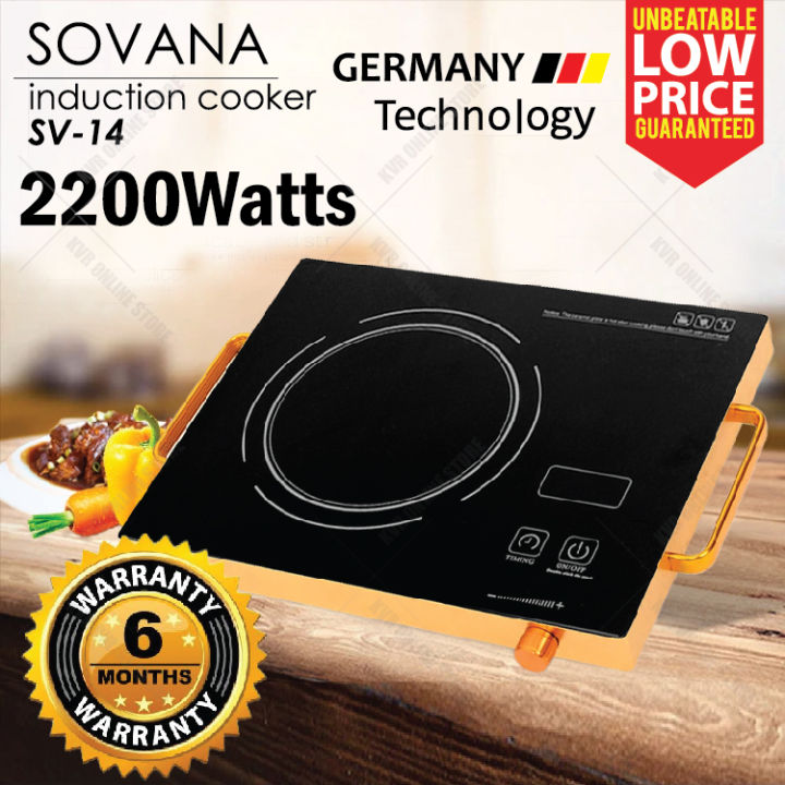 [6 MONTH WARRANTY] Sovana SV-14 Electric Infrared Induction Cooker ...