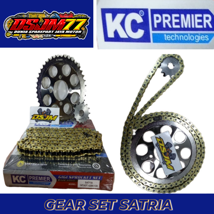 GEAR SET RANTAI GOLD MOTOR SATRIA 2TAK GEAR PAKET RANTAI GOLD SATRIA ...