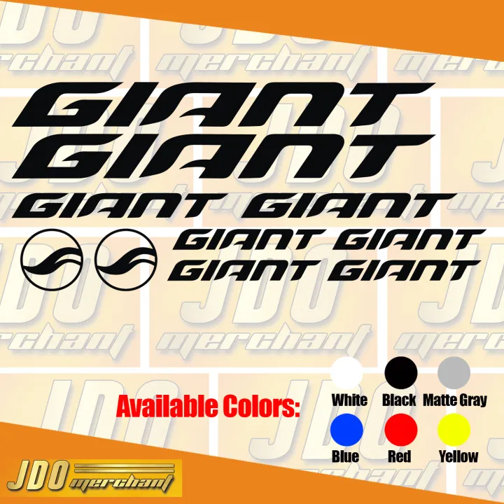Giant Sticker Decals Vinyl Bike Set | Lazada PH
