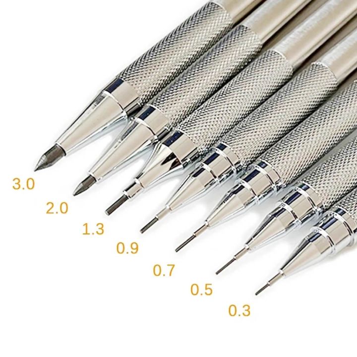 Mechanical Pencil Set Full Metal Art Drawing Painting Automatic Leads ...