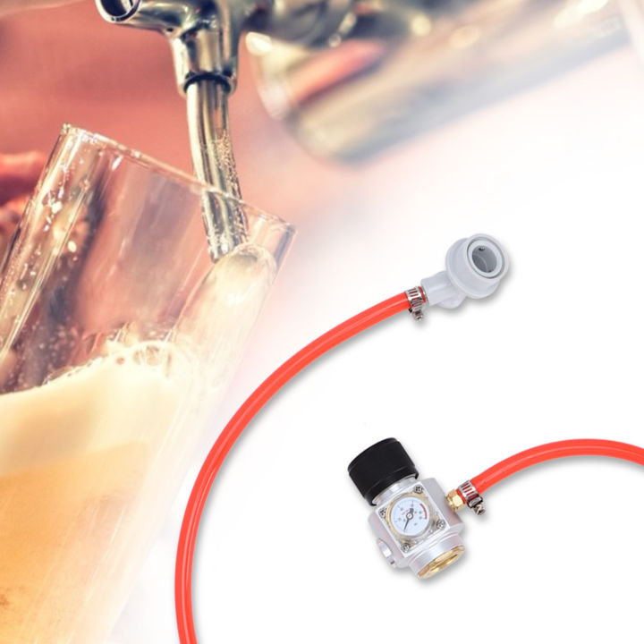 CO2 Mini Gas Regulator 5/16in Gas Line Assembly Quick Connector ...