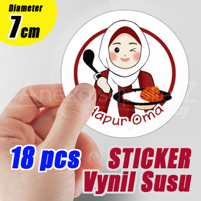 Stiker Sticker Label Vinyl Putih Susu - 8 cm | Lazada Indonesia