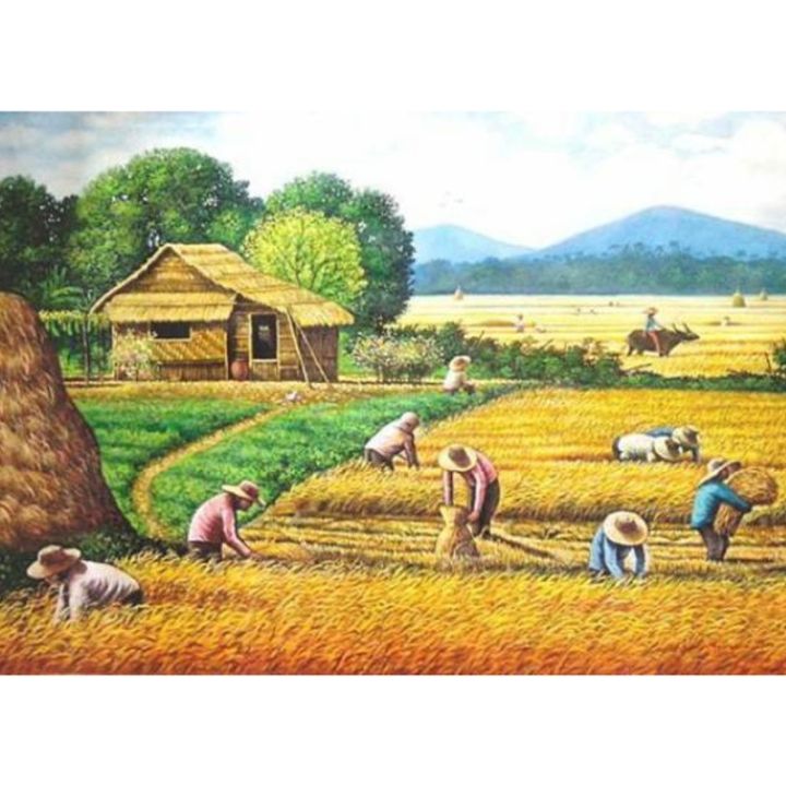 DIY Diamond Embroidery,Harvest Wheatt Bead diamond Painting | Lazada PH