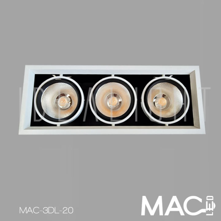 LED COB Directional Downlight Square Kardan 1 Head / 2 Head / 3 Head ...