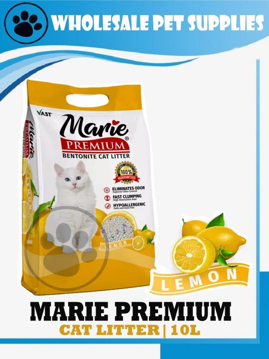 MARIE Premium Cat Sand - LEMON 10L | Lazada PH