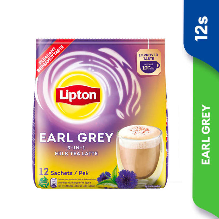 LIPTON Milk Tea Latte Earl Grey 21g x 12 Sachets | Lazada