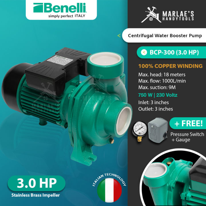 Benelli Centrifugal Water Booster Pump 3.0HP BCP300 | Lazada PH