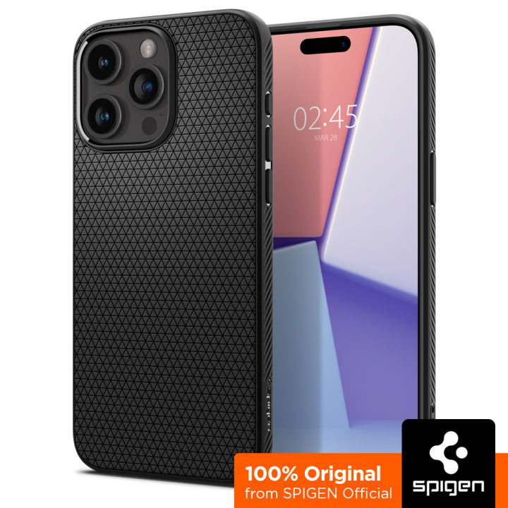 SPIGEN Case for iPhone 15 Series [Liquid Air] Diamond-Cut Pattern with Shock Absorption / iPhone ...