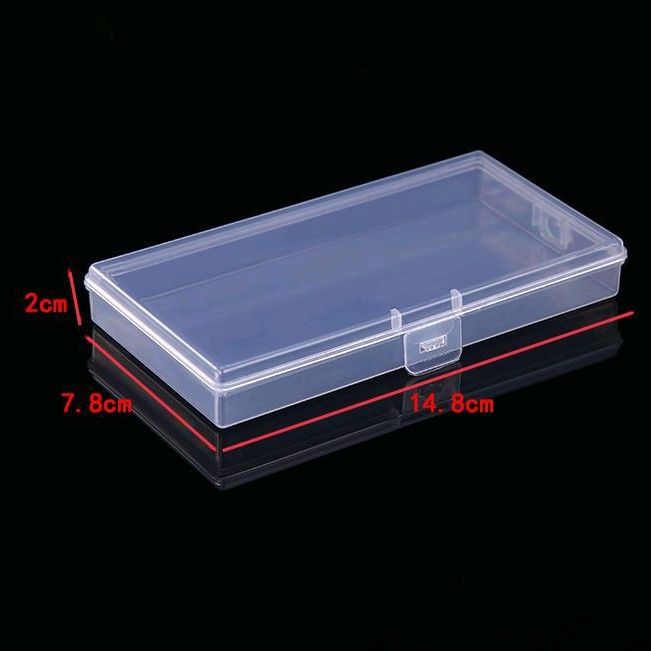 14.8cm*7.8cm*2cm PP-Small Transparent Plastic Storage Box Multipurpose ...