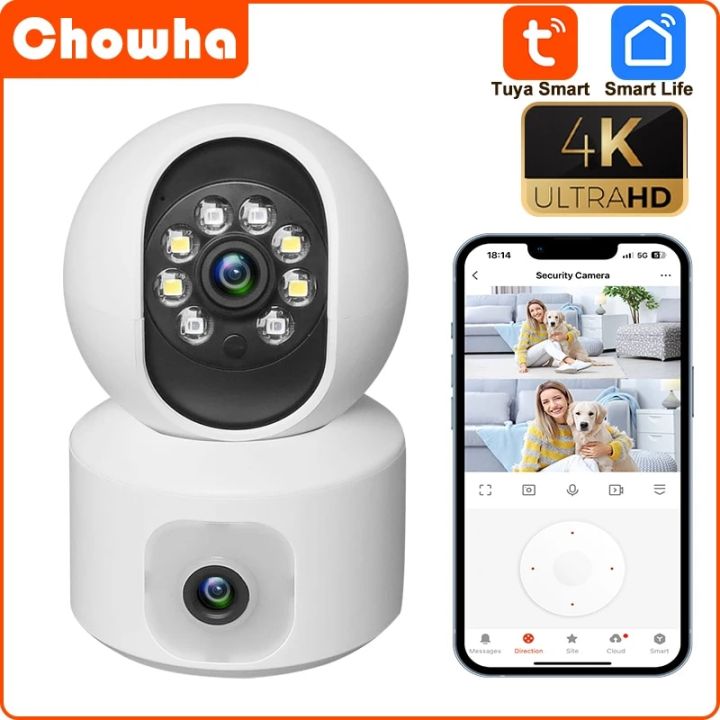zaih8 Tuya 4MP Dual Lens WiFi Camera Indoor Wireless Security ...