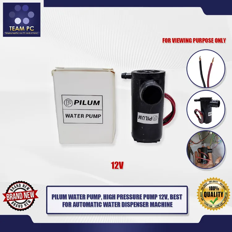 TEAM PC PILUM WATER PUMP, HIGH PRESSURE PUMP 12V, BEST FOR AUTOMATIC ...