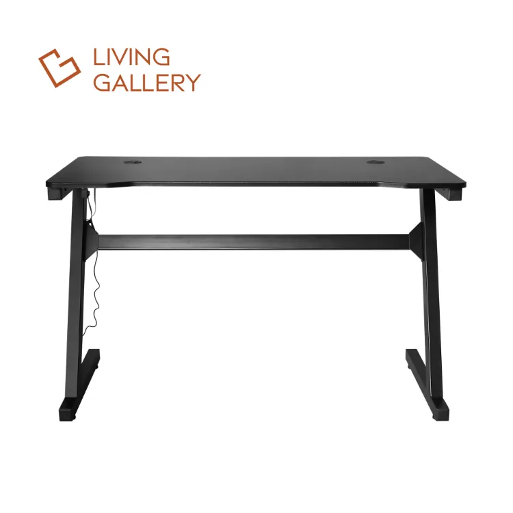 Living Gallery Gaming Table w/ LED Light | Ultra Sturdy Z-Shaped Design ...