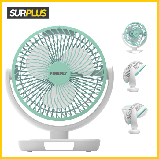 Surplus Firefly Rechargeable 6" Fan with Night Light | Lazada PH