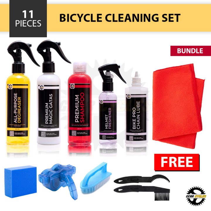 (BUNDLE) Gear Cycles Bicycle Care Essentials Bike Wash Cleaning Set ...