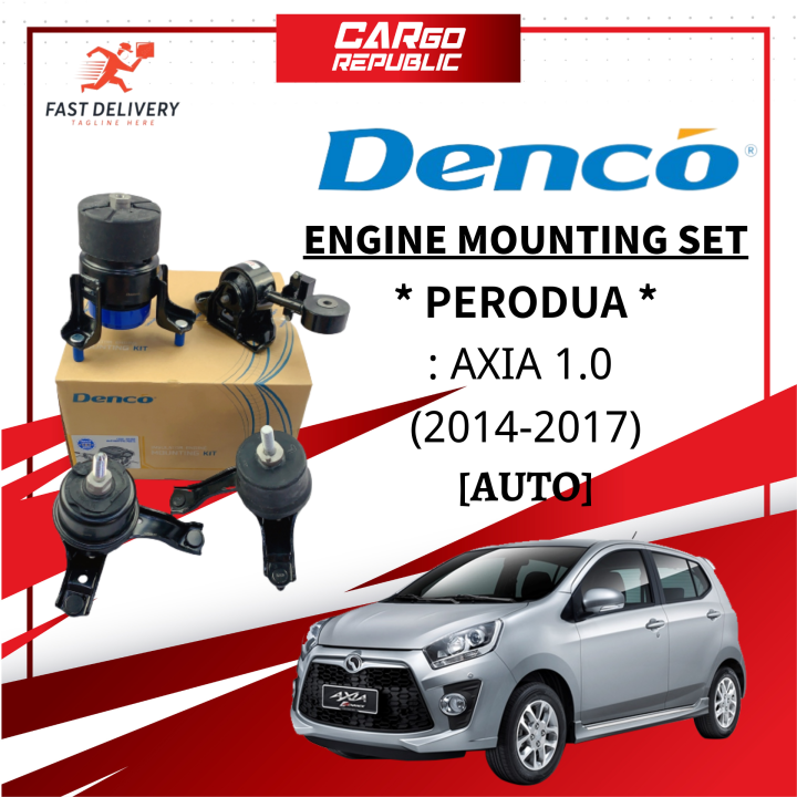 Denco Perodua Axia Old 1.0 (2014-2017) Engine Mounting Kit Set [Auto ...