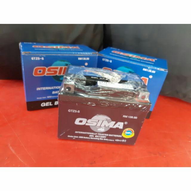 BATTERY GEL OSIMA (GTZ5S)-LC 135 V4/FZ150/EGO S/WAVE 125 | Lazada
