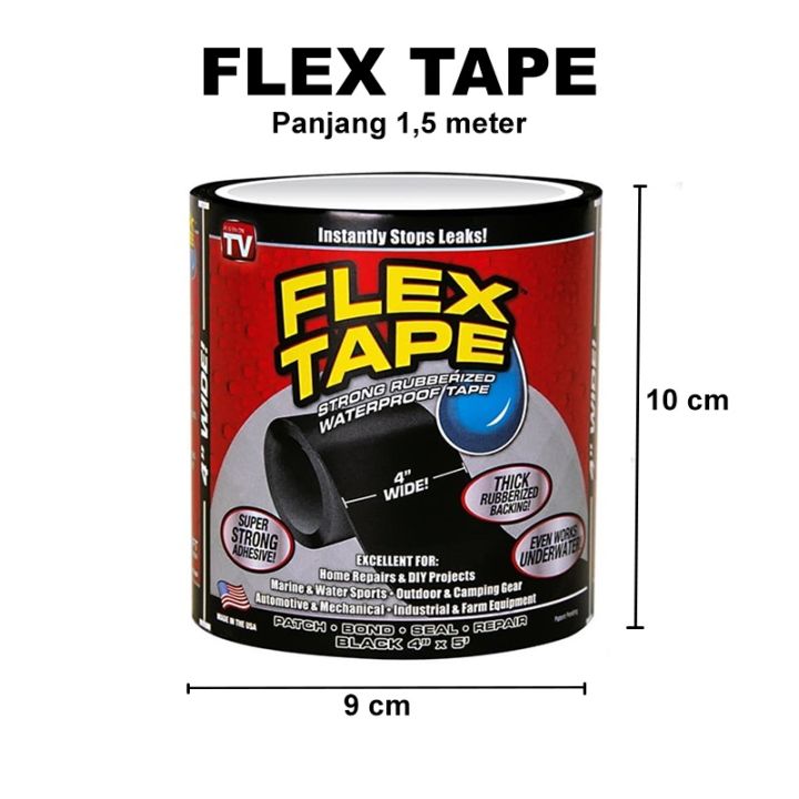 Lakban Anti Bocor Lem Anti Air Flextape BS Lakban Isolasi Anti Bocor Air Super Kuat Rubberized ...