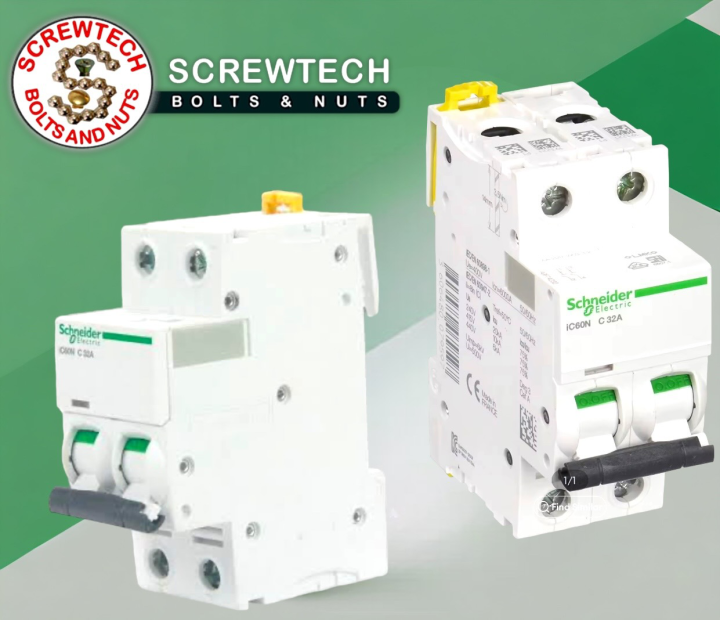 Schneider A9F74232 miniature circuit breaker - iC60N - 2 poles - 32 A - C curve | Lazada PH