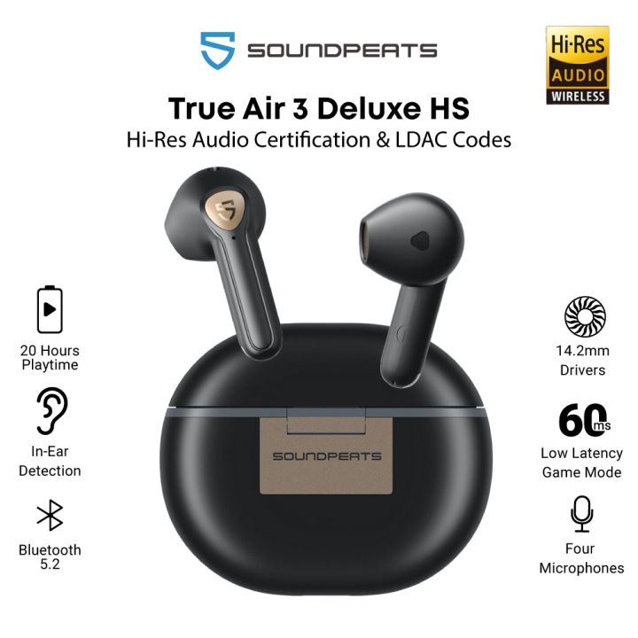 SoundPEATS Air3 Deluxe HS True Wireless Earbuds with Hi-Res Audio ...