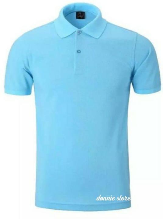 Kaos Polo Shirt Polos - Kerah Pria Polos Lengan Pendek - Baju kaos ...