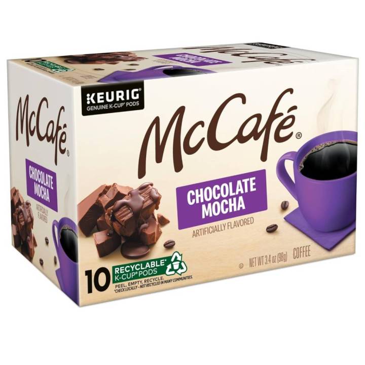 McCafe Chocolate Mocha, Light Roast, Keurig K-Cup Coffee Pods, box of ...