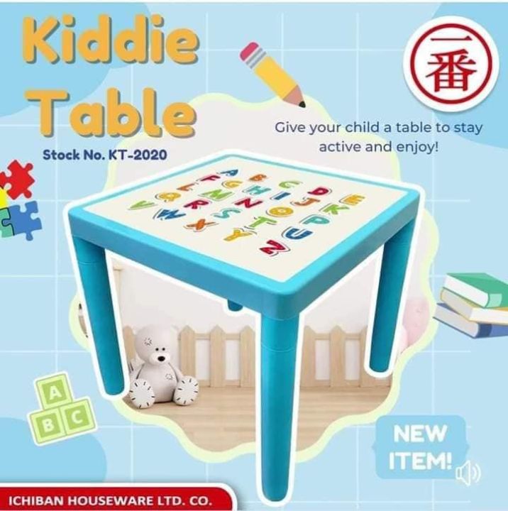 KIDDIE TABLE ALPHABET KT-2020 RAMDOM COLOR | Lazada PH