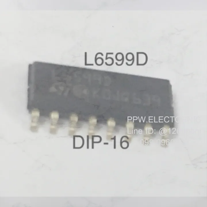 L6599D L6599 DIP-16 IC Power Supply Flip ยี่ห้อST ใหม่แท้คุณภาพดี อะไหล่วงจรอิเล็กทรอนิกส์ ...