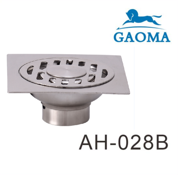 Gaoma ตะแกรงกันกลิ่น ฝาท่อ floordrain（wiredrawing） ( Stainless steel) ~AH-028B | Lazada.co.th