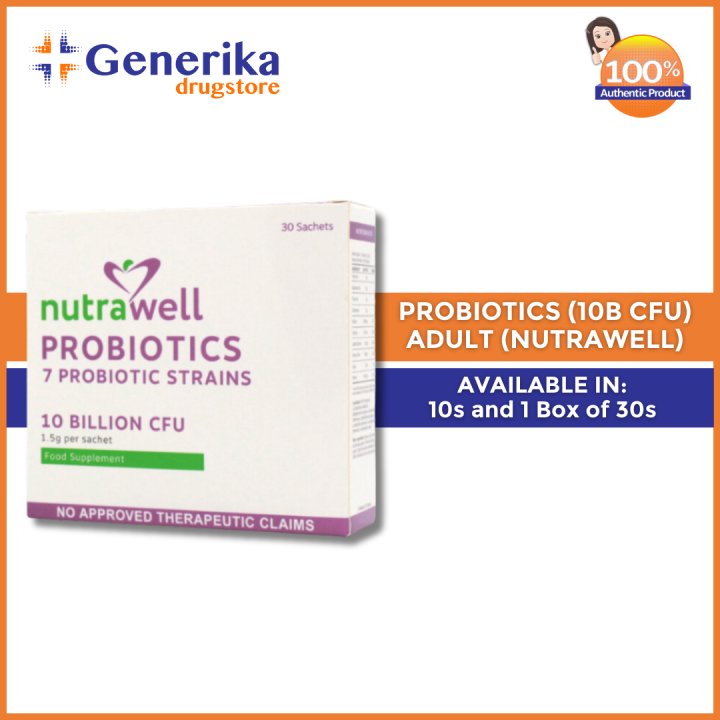NUTRAWELL PROBIOTICS SACHET 10 BILLION CFU - 1.5G ADULT | Lazada PH