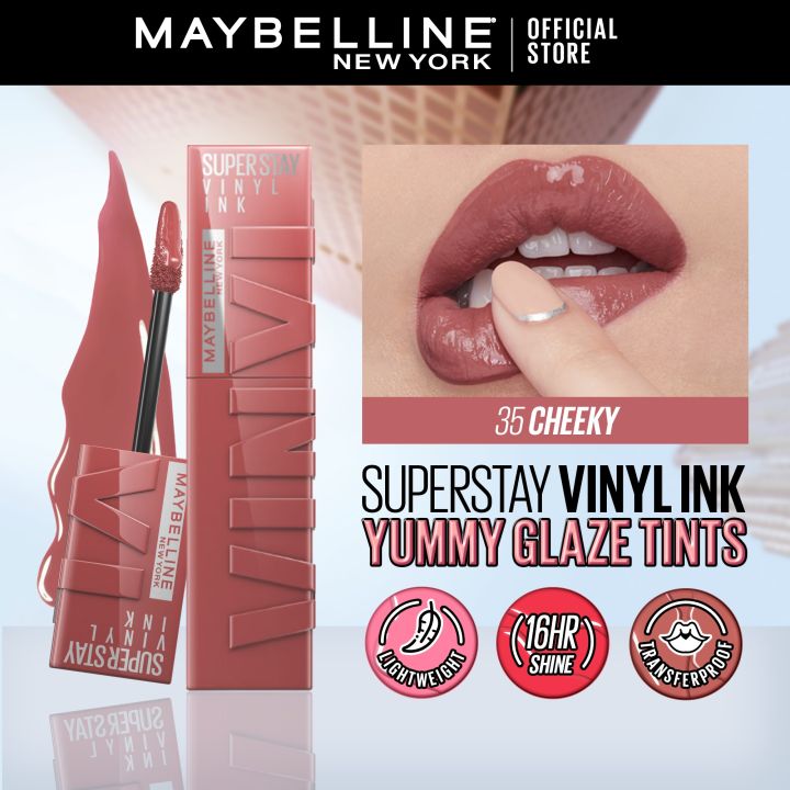 Maybelline Superstay Vinyl Ink Liquid Lipstick - Nude Shock, Long ...