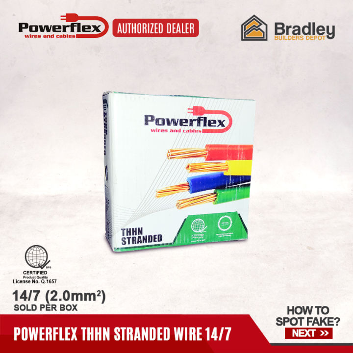 Original Powerflex THHN Stranded Electrical Wire 14/7 (2.0mm2) | Lazada PH