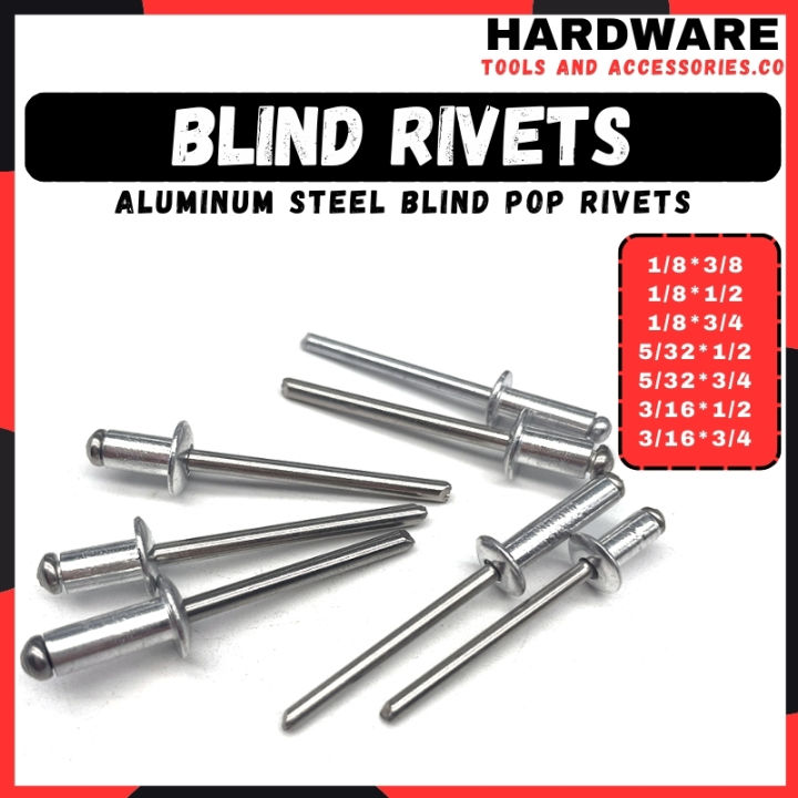 Blind Rivet Aluminum Bind Pop Rivet (Sold per 100PCS)Hardware Tools ...