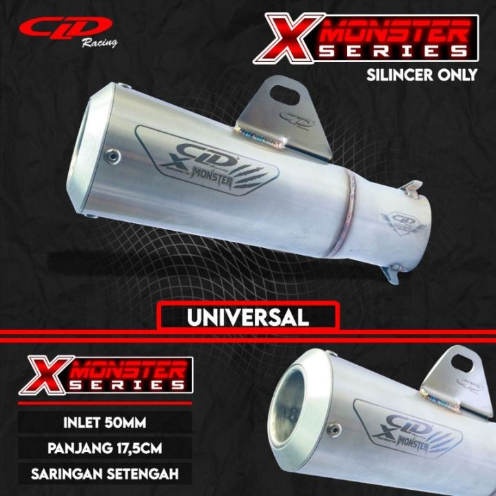SELENCER/SILENCER ONLY CLD RACING TYPE MONSTER X & PRO SERIES inlet ...