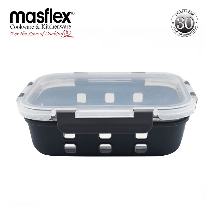 Masflex by Winland Delight Rectangular Borosilicate Glass Food ...