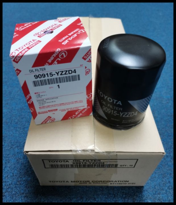 OIL FILTER TOYOTA (90915-YZZD4) FOR HILUX INNOVA FORTUNER HIACE | Lazada