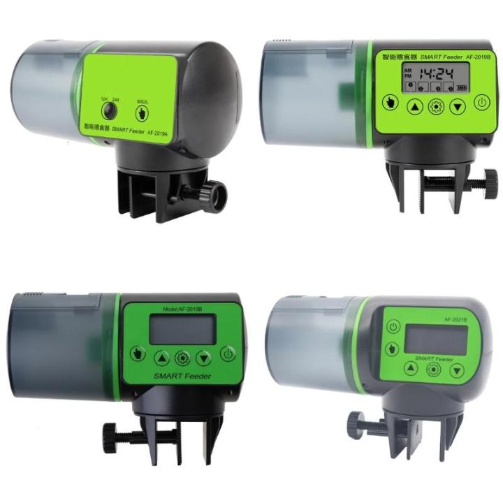Automatic Fish Feeder Rechargeable Timer Fish Feeder Powered Fish ...